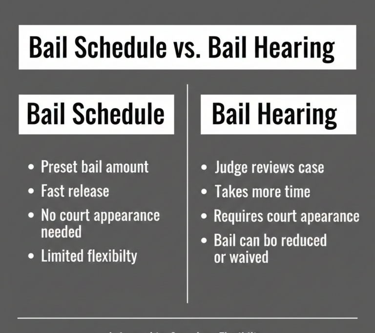 Bail Schedules Explained: How Bail Amounts Are Set & Lowered